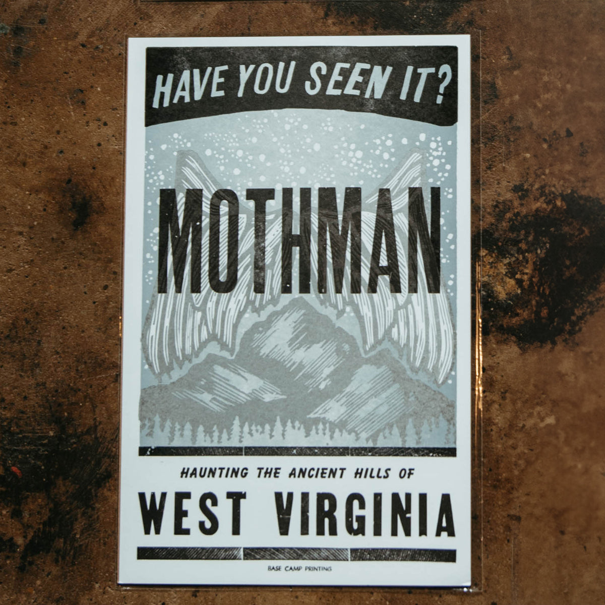 Mothman Print - Base Camp printing – Lost Appalachia Trading Company