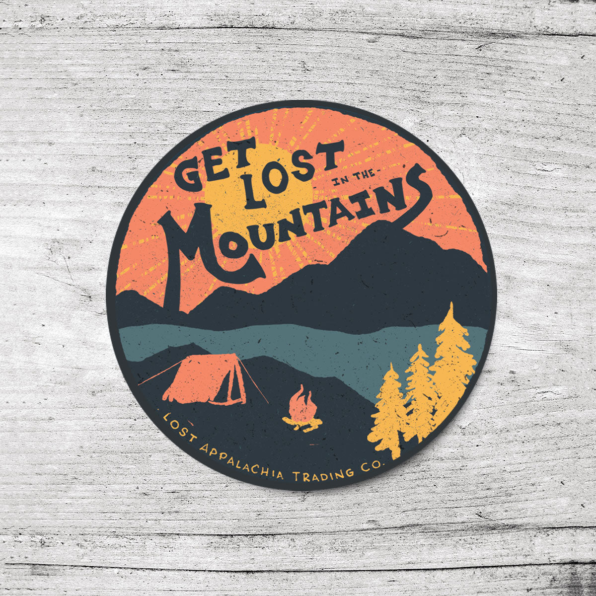 Get Lost Camp Sticker – Lost Appalachia Trading Company